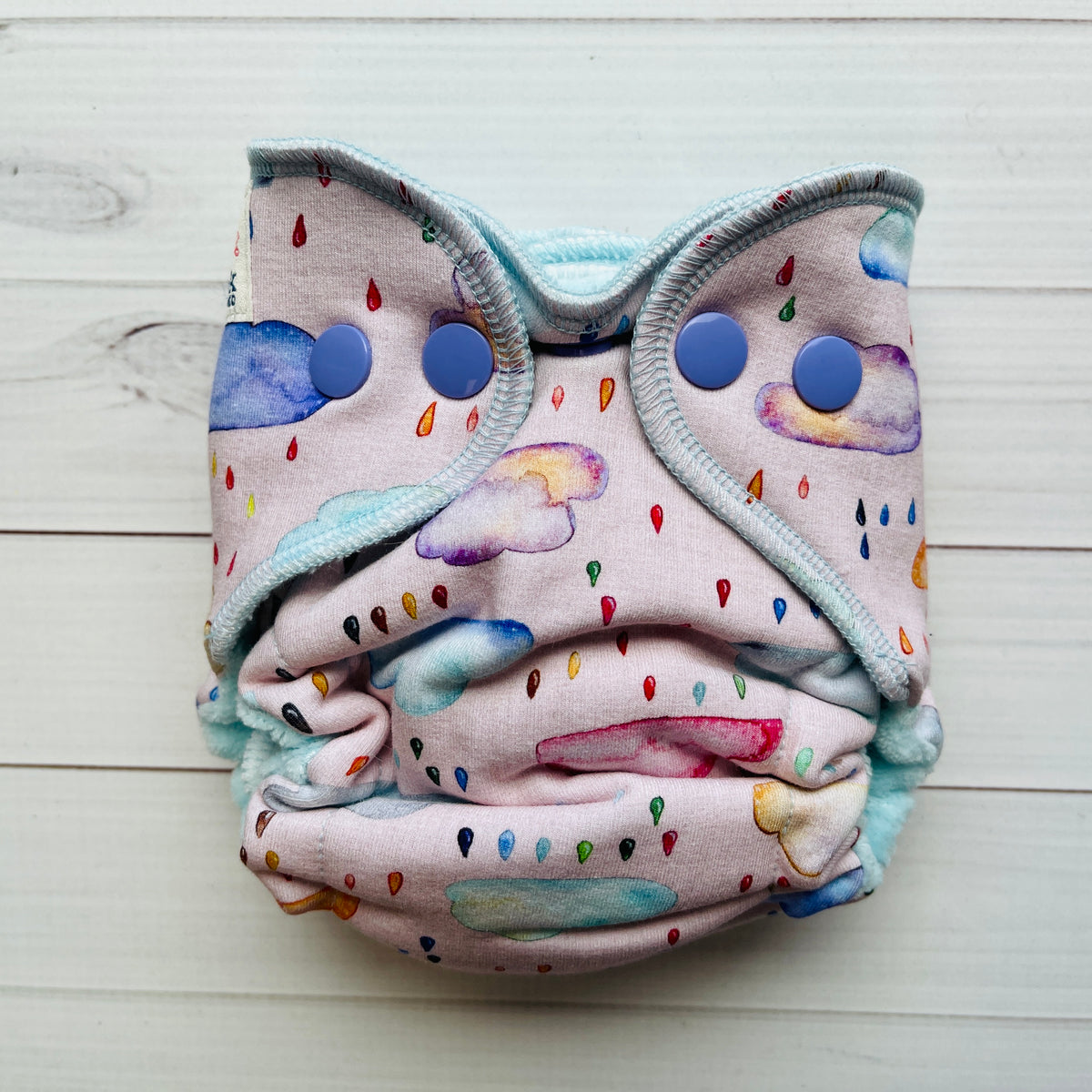 Newborn Hybrid Cloth Diaper (6-14lbs) - Pink Acid Rain – Lilly & Frank